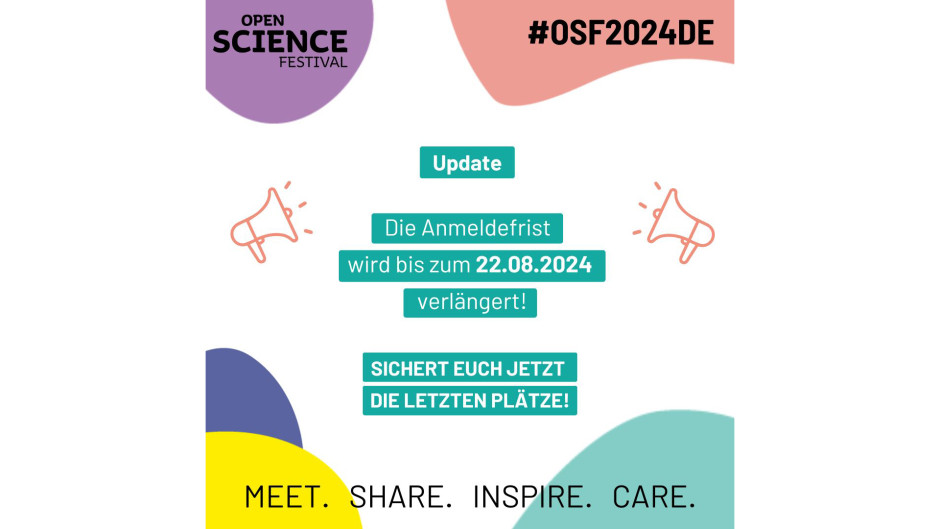 Open Science Festival 2024: Extended registration deadline! | Rhein ...